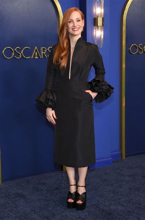 Jessica Chastain At 94th Annual Oscars Nominees Luncheon In Los Angeles
