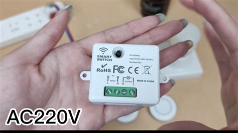 Ac 220v Relay Wireless Rf Remote Control Switch 433mhz Rf Module Remote