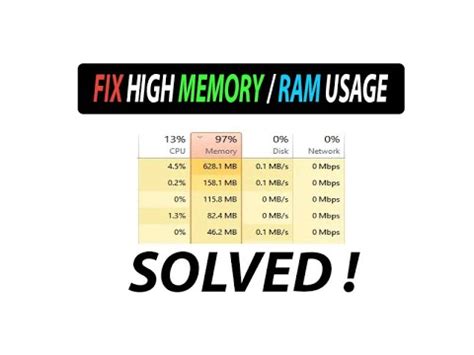How To Fix High Ram Memory Usage In Windows YouTube