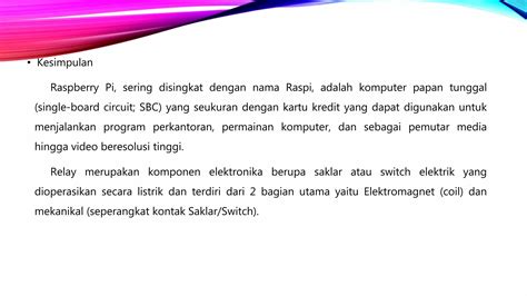 Rancang Bangun Motor DC Conveyor Menggunakan Mikroprosesor Raspberry PI