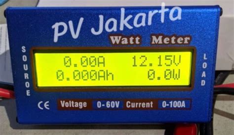Promo Digital Watt Meter DC 60V 100A LCD Display Lipo Battery Power Adapter Diskon 30 Di Seller