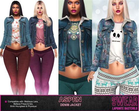 Second Life Marketplace Denim Jacket Aspen Denim Jacket