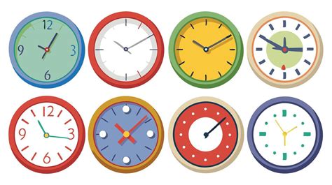 Different Style Wall Clock 48872801 Vector Art At Vecteezy