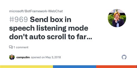 Send Box In Speech Listening Mode Dont Auto Scroll To Far Right