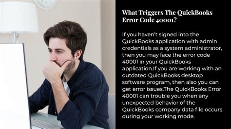 Ppt Resolving Quickbooks Error 40001 A Comprehensive Guide Powerpoint Presentation Id 12234481