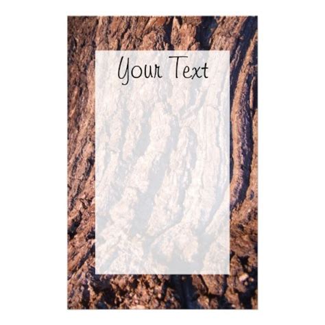Natural Tree Bark Writing Paper Stationery Paper Zazzle