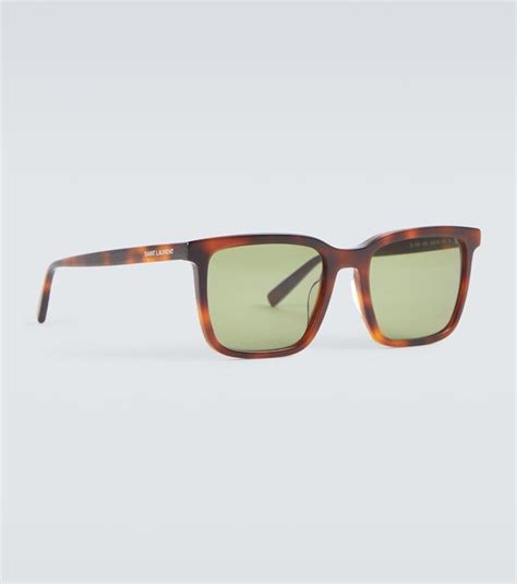 Saint Laurent Sl 500 Rectangular Sunglasses Brown Editorialist