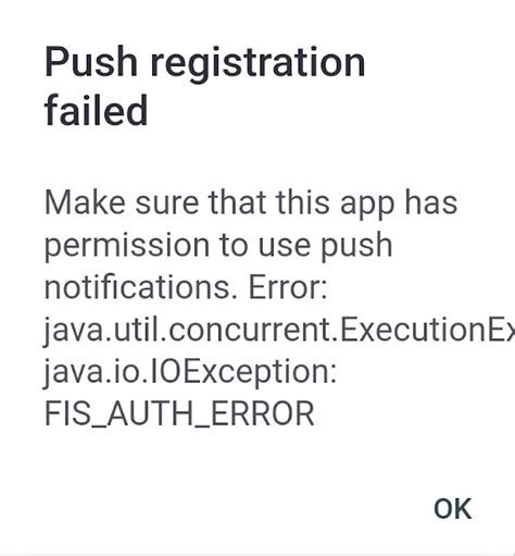 Android Push Registration Failed Support Hamalert Forum