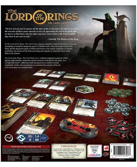 Fantasy Flight Games The Lord Of The Rings The Card Game Revised Core