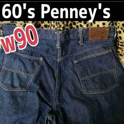 60s♦️ペニーズ♦️ランチクラフト♦️濃いインディゴ♦️デニムパンツ♦️フォアモスト メルカリ