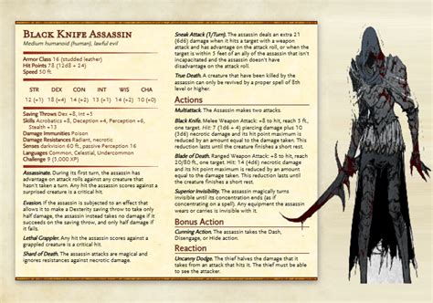 Oc Black Knife Assassin Elden Ring As A Dandd 5e Monster Reldenring