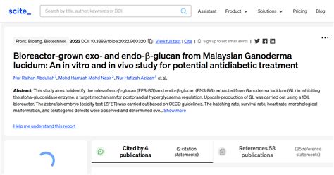 Bioreactor Grown Exo And Endo β Glucan From Malaysian Ganoderma Lucidum An In Vitro And In
