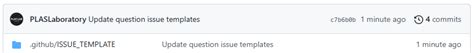 질문을 위한 issue template을 제작하였습니다 활용하시기 바랍니다 · issue 9 · plaslaboratory