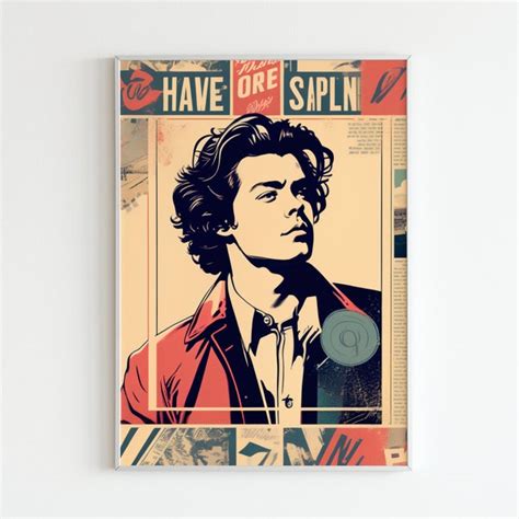Harry Styles Poster Aesthetic Etsy
