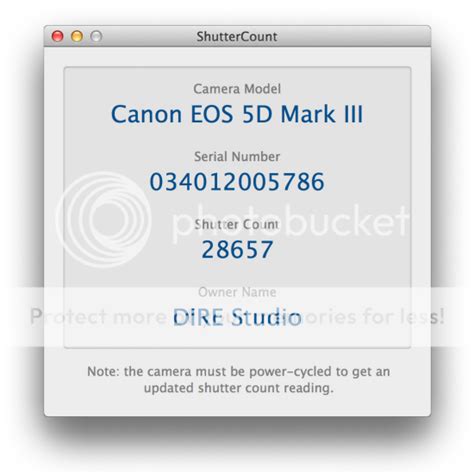 How To Know The Shutter Count Of Your Canon Dslr On A Mac