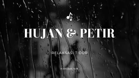 SUARA AIR HUJAN & PETIR RELAKSASI TIDUR NYENYAK - YouTube