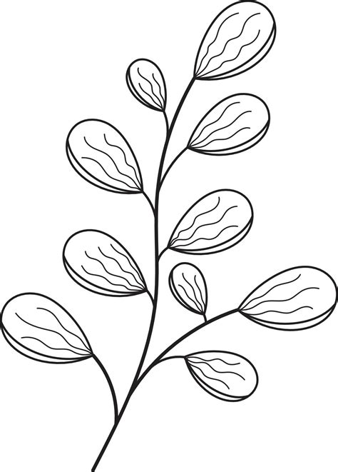 Hand Drawn Curly Grass And Flowers 22942898 Vector Art At Vecteezy
