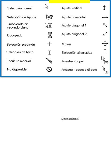 Tipos De Cursor Pdf