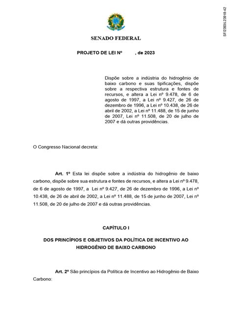 Projeto De Lei Pdf
