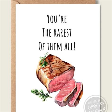 Steak Birthday Card Etsy