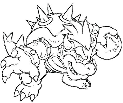 Mario Coloring Pages Bowser At Free Printable