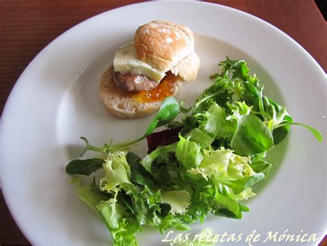 Las recetas de Mónica Mini hamburguesas de ternera con mermelada de
