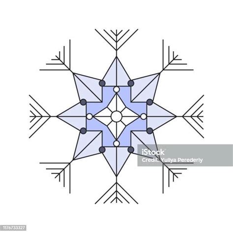 Xmas 장식에 대한 흰색 배경에 아름다운 눈송이 아이콘입니다 벡터 0명에 대한 스톡 벡터 아트 및 기타 이미지 0명 12