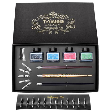 Calligraphy Set For Beginners 3 Calligraphy Pens 4 Ink Bottle 15ml