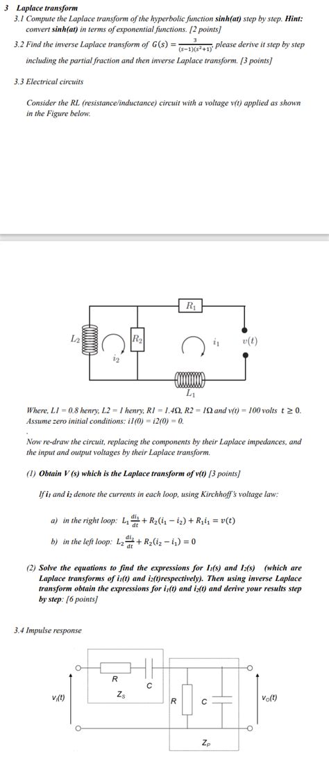 [solved] 3 laplace transform 3 1 compute the laplace tran