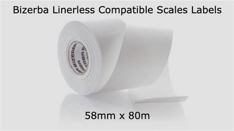 High Quality 58mm Bizerba Linerless Labels Fast Shipping
