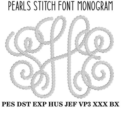 Applique Monogram Font Etsy Applique Monogram Embroidery Monogram