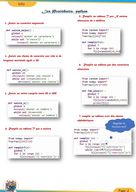 Bac Sc De Linformatique Algorithme Et Programmation