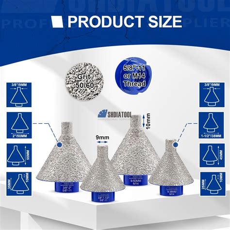 Diamond Bevel Chamfer Bit For Angle Grinders Milling Bits Drilling Bit