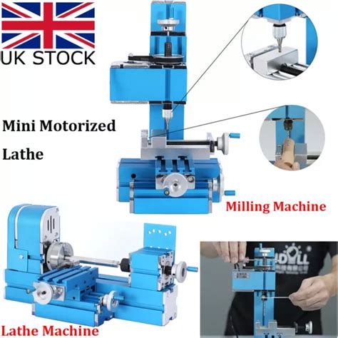 Mini Metal Turning Lathe Motorized Milling Machine Model Diy Woodworking Tool £16298 Picclick Uk