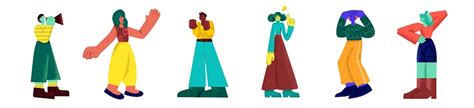 다른 긍정적이고 부정적인 감정을 표현하는 사람들의 집합 가공의 인물에 대한 스톡 벡터 아트 및 기타 이미지 가공의 인물