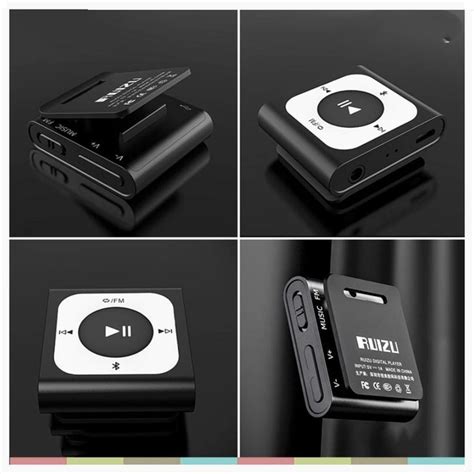 MP3 плеер Ruizu X66 Bluetooth с клипсой Черный – фото, отзывы ...