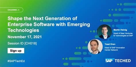 Yaad Oren On Linkedin Sapteched Sap Sapinnovation