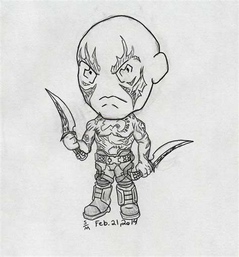 Super Chibi Drax By Onesharpclown On Deviantart