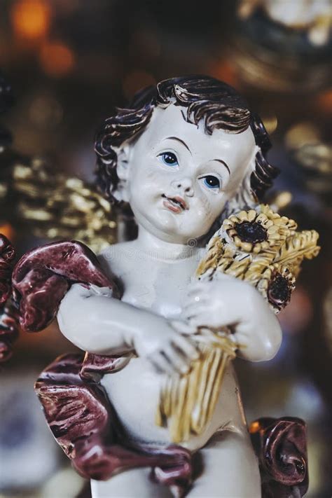 Cute Cherub Angel Figurine Stock Image Image Of Spirituality 296660665