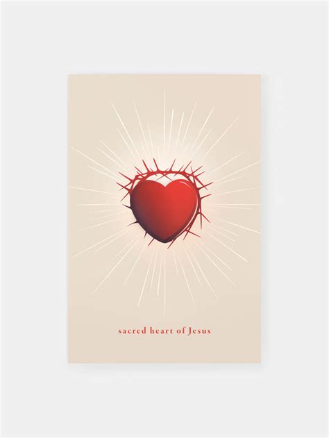 Sacred Heart Of Jesus Christianity Poster Klumo Shop