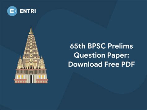 65th Bpsc Prelims Question Paper Download Free Pdf Entri Blog
