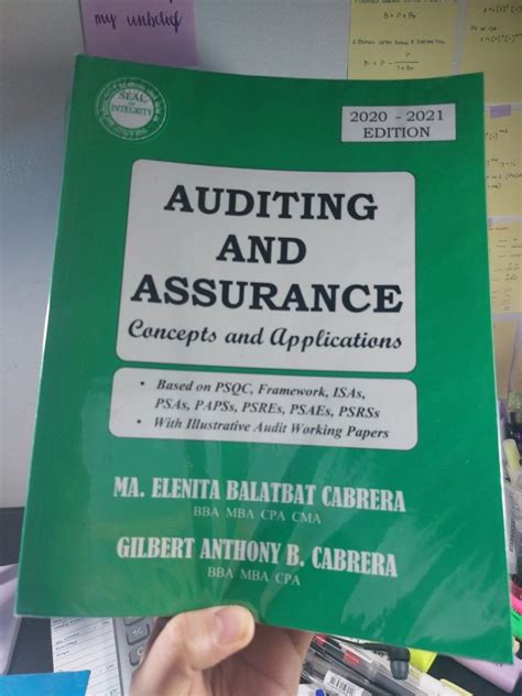Auditing Assurance By Cabrera 2021 Hobbies And Toys Books And Magazines Textbooks On Carousell