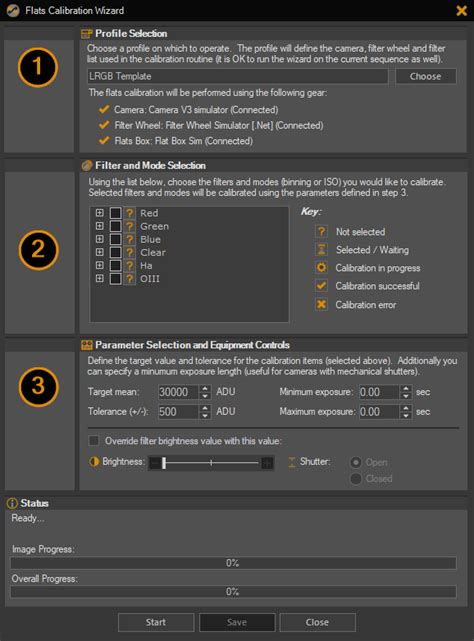 Flats Calibration Wizard