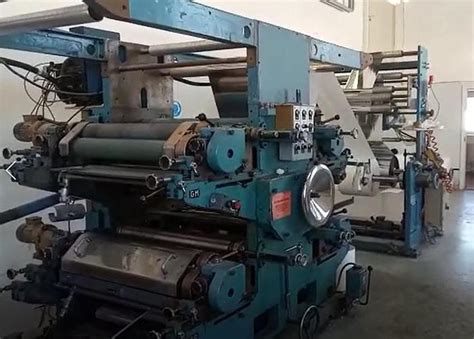 Used HOLWEG WEBER MODEL RS 21 PAPER BAG MACHINE WITH 4 COLOR PRINTE