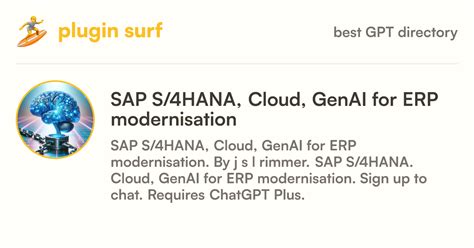 SAP S HANA Cloud GenAI For ERP Modernisation GPT Information Latest Updates And Reviews