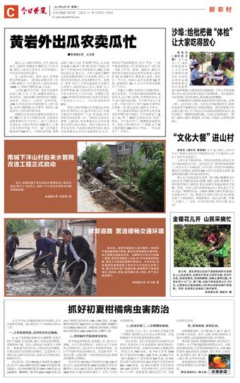 黄岩外出瓜农卖瓜忙 今日黄岩