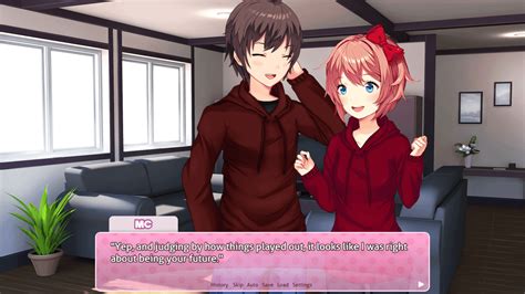 Mc Confronts Sayori On Her Bow Rmcxsayori