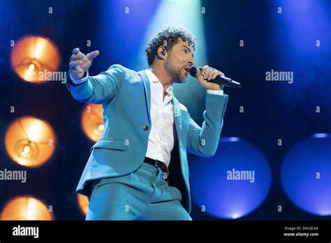 The Singer David Bisbal During The Performing Of The En Tus Planes 2021