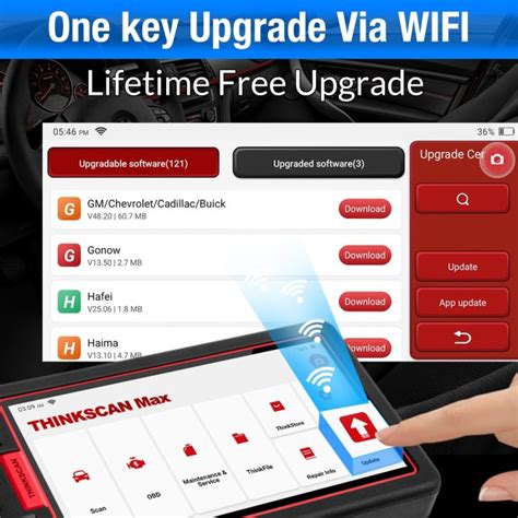 Thinkcar Thinktool Thinkscan Max 2 Full System Lifetime Free Af Dpf Immo 28 Reset Ecu Coding