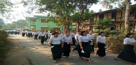 ဘီးလင်းမြို့နယ်တွင်၂၀၂၄ ၂၀၂၅ ပညာသင်နှစ် တက္ကသိုလ်ဝင်တန်း Grade 12 စာမေးပွဲဝင်ရောက်ဖြေဆိုသူ ၉၅
